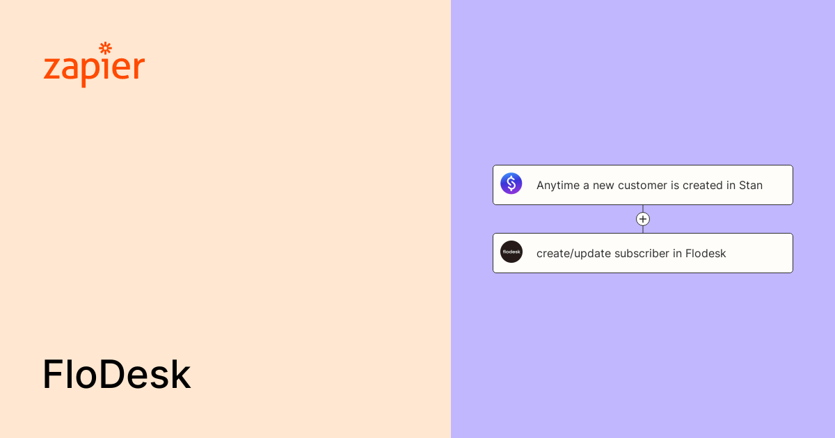 Anytime a new customer is created in Stan, create/update subscriber in Flodesk. | Zapier