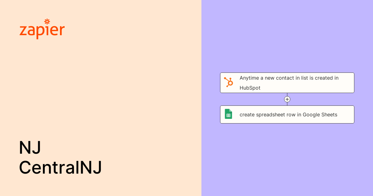 Anytime a new contact in list is created in HubSpot, create spreadsheet row in Google Sheets ...