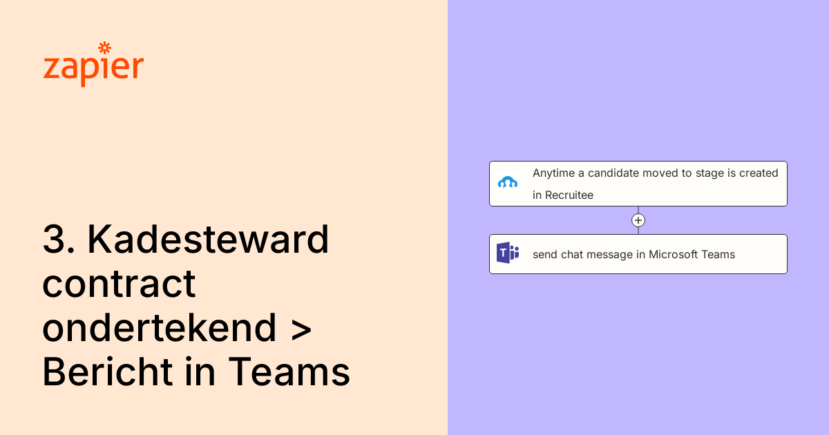 Anytime a candidate moved to stage is created in Recruitee, send chat ...
