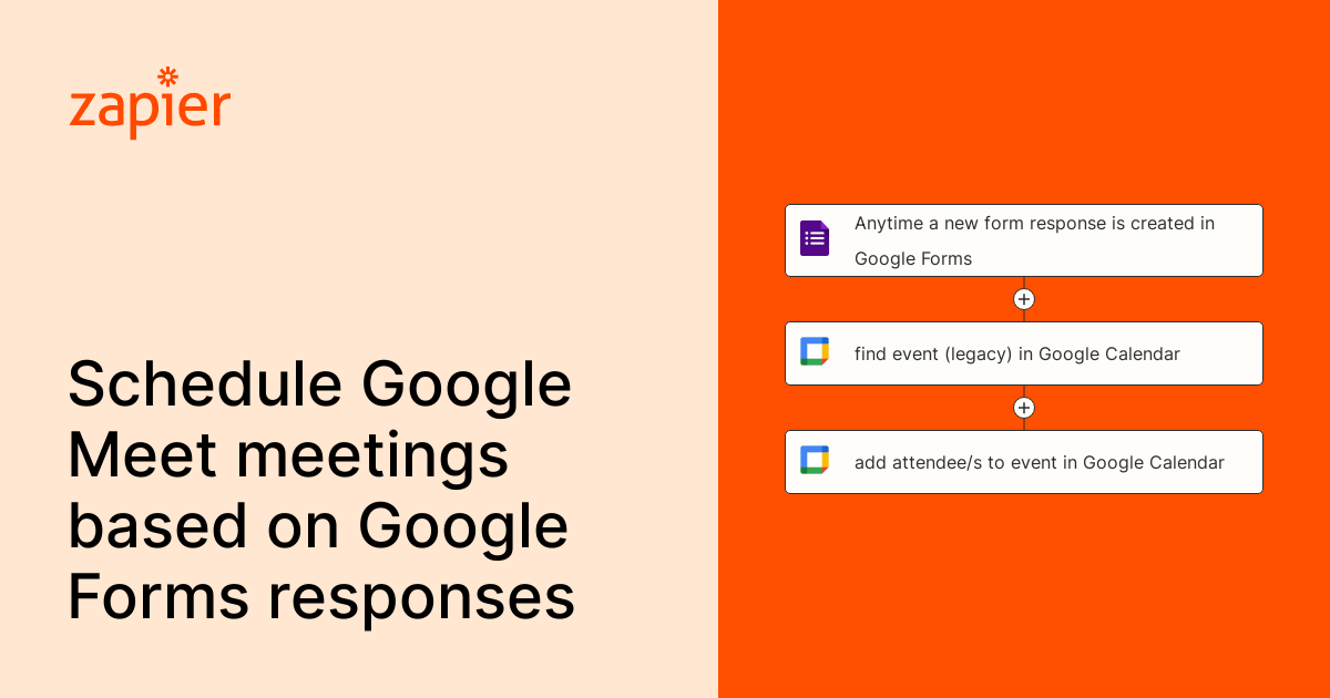 Anytime a new form response is created in Google Forms, find event ...