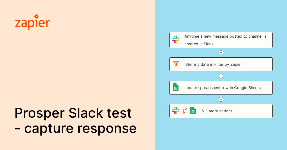 Anytime a new message posted to channel is created in Slack, filter my data in Filter by Zapier ...
