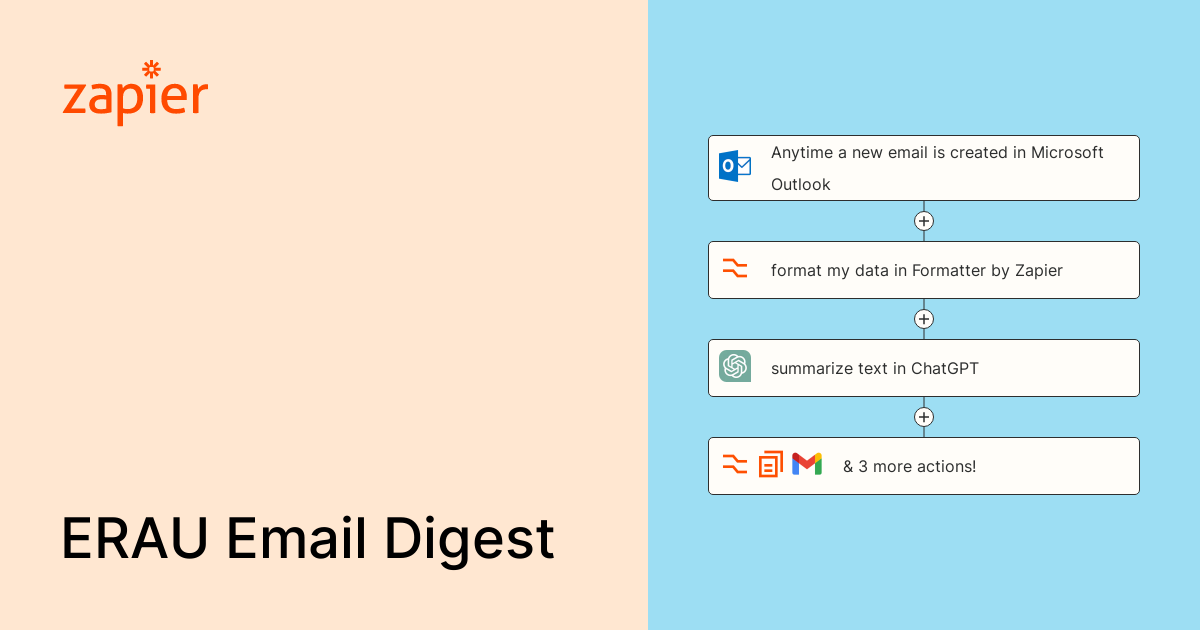 New ERAU Email--> Remove HTML and Links --> Summarize in ChatGPT ...