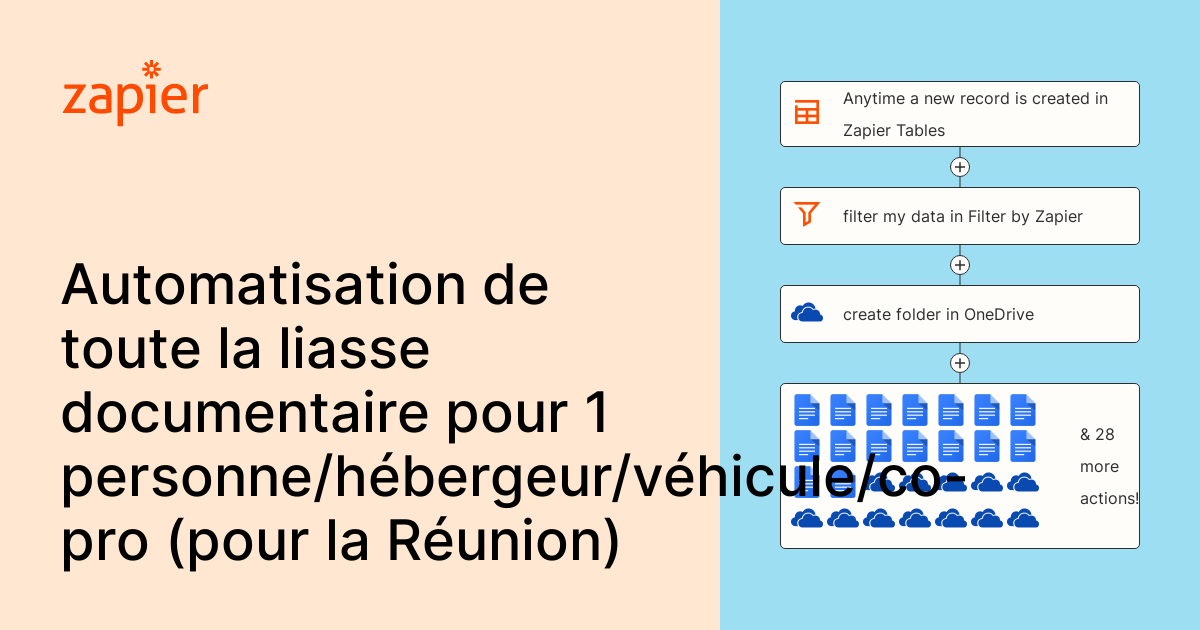 Anytime a new record is created in Zapier Tables, filter my data in Filter by Zapier, create ...