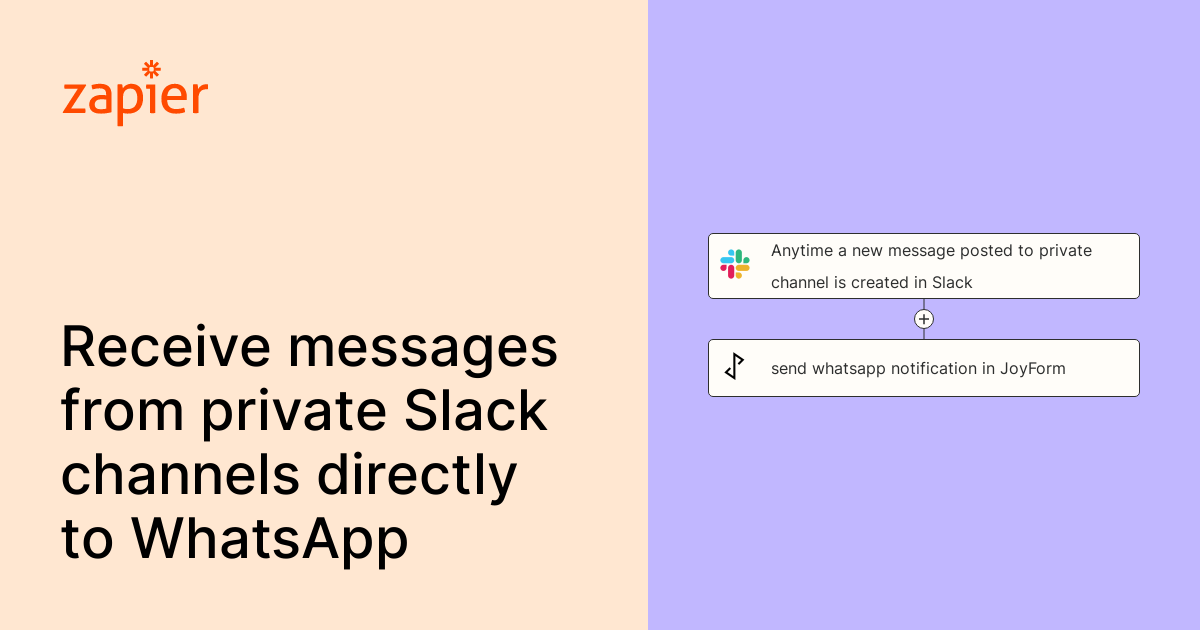 This Zapier automation simplifies communication by forwarding messages from private Slack ...