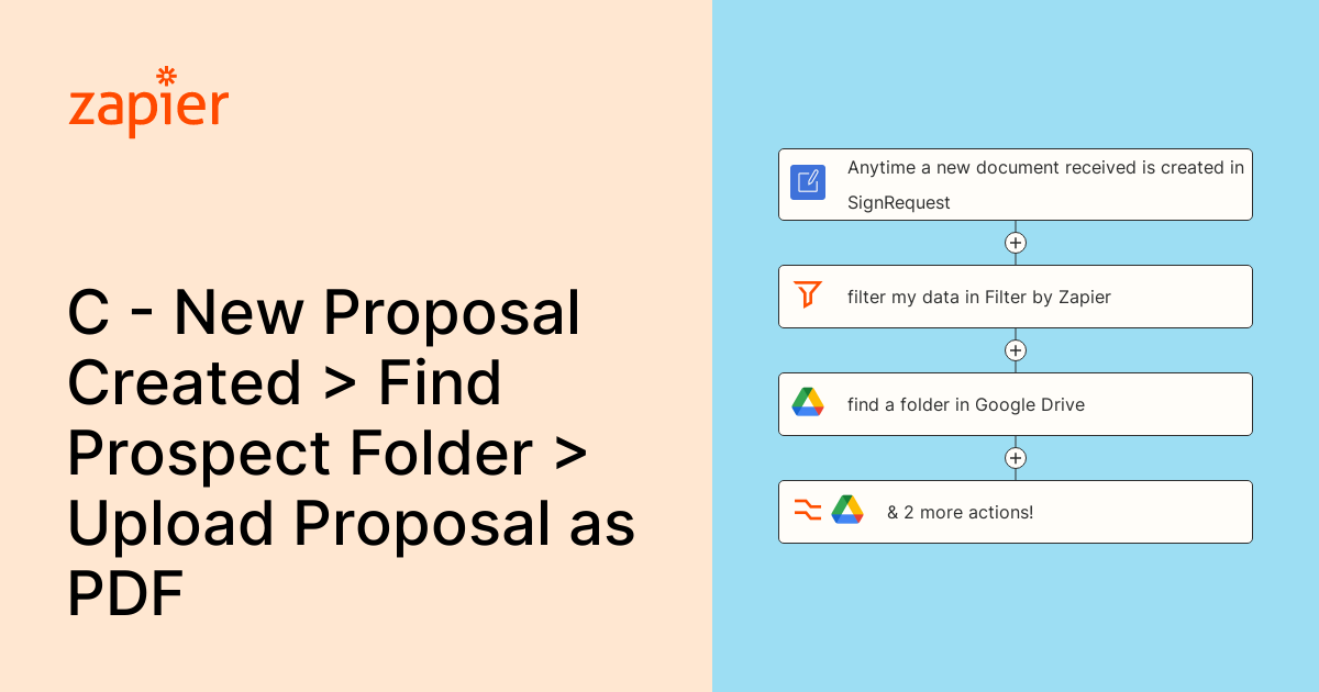 Anytime a new document received is created in SignRequest, filter my data in Filter by Zapier ...