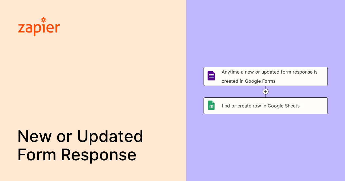Anytime a new or updated form response is created in Google Forms, find or create row in Google ...