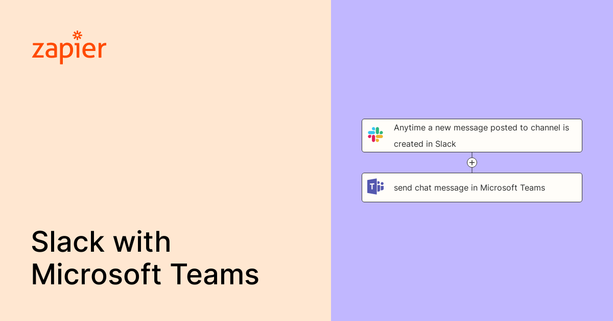 Anytime a new message posted to channel is created in Slack, send chat message in Microsoft ...