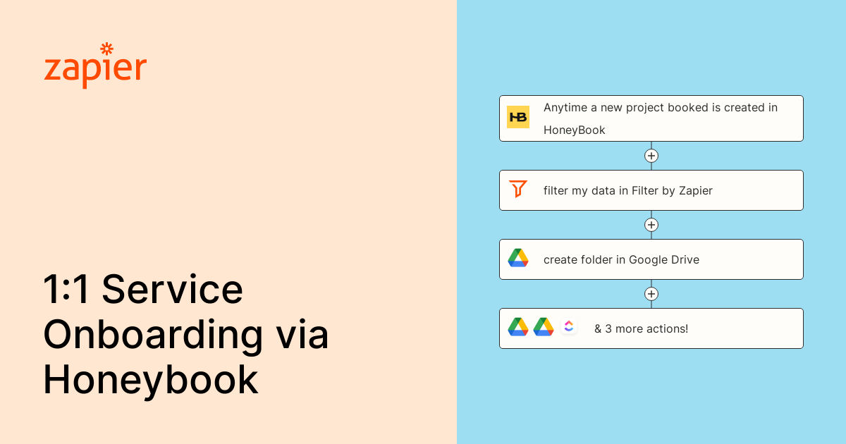 Anytime a new project booked is created in HoneyBook, filter my data in ...