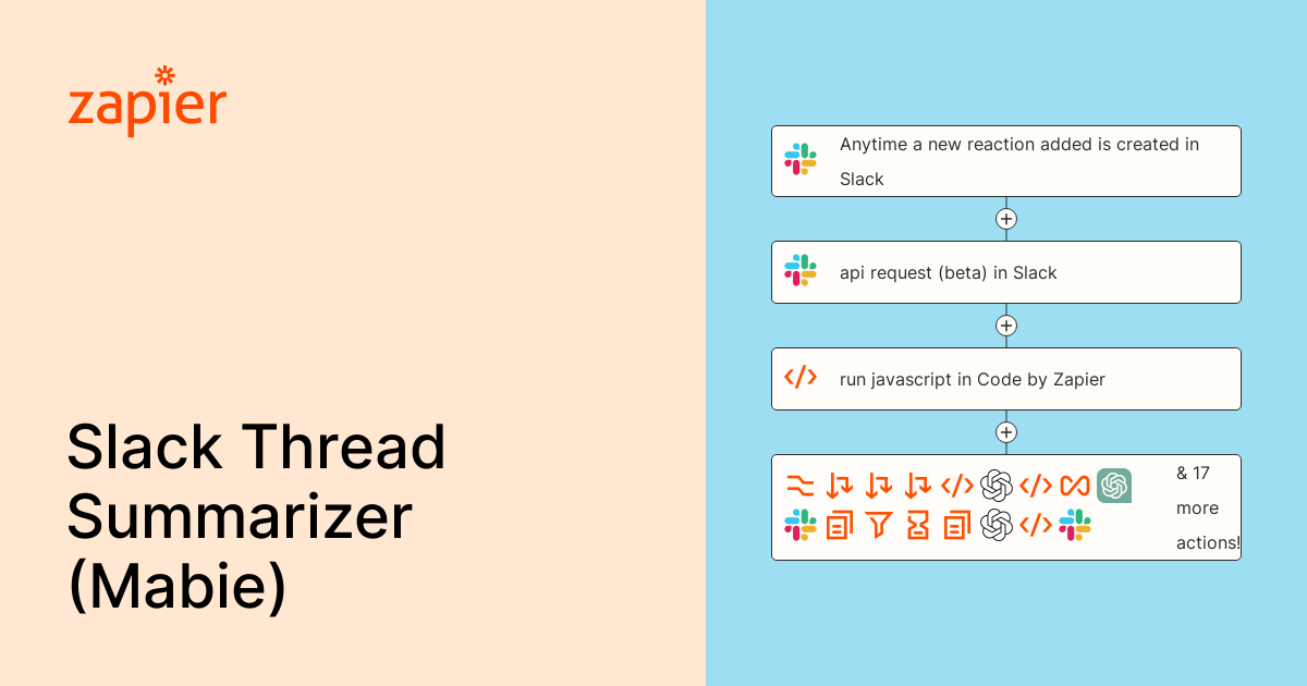 Any time the summarizer reactji is used by Emily, she gets a Slack DM ...