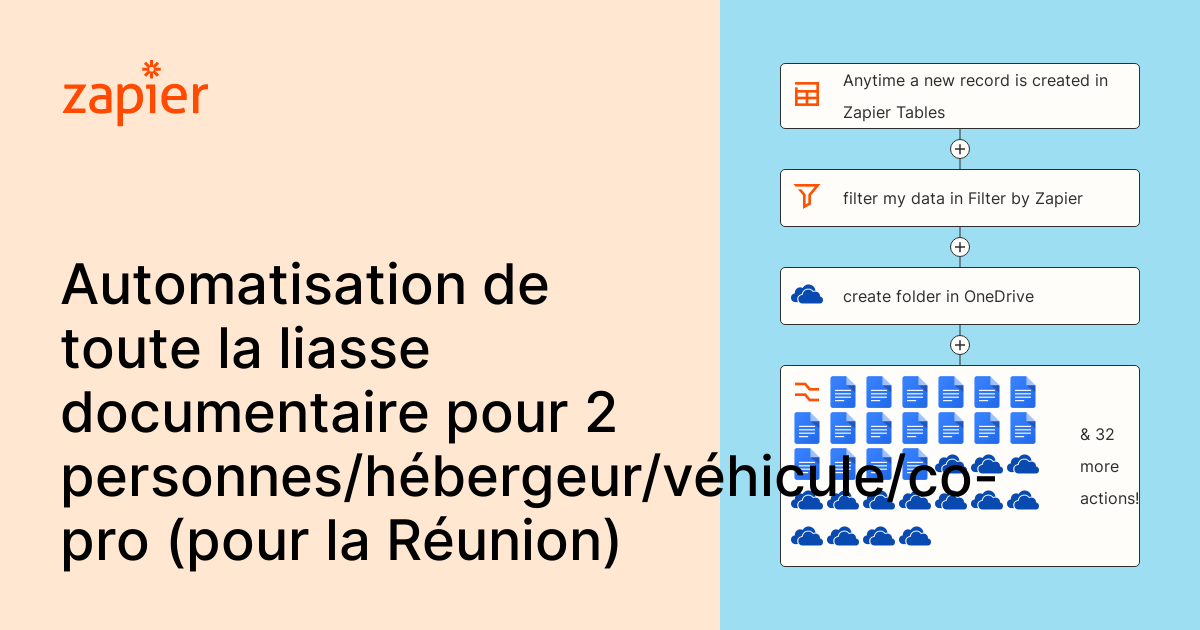 Anytime a new record is created in Zapier Tables, filter my data in Filter by Zapier, create ...