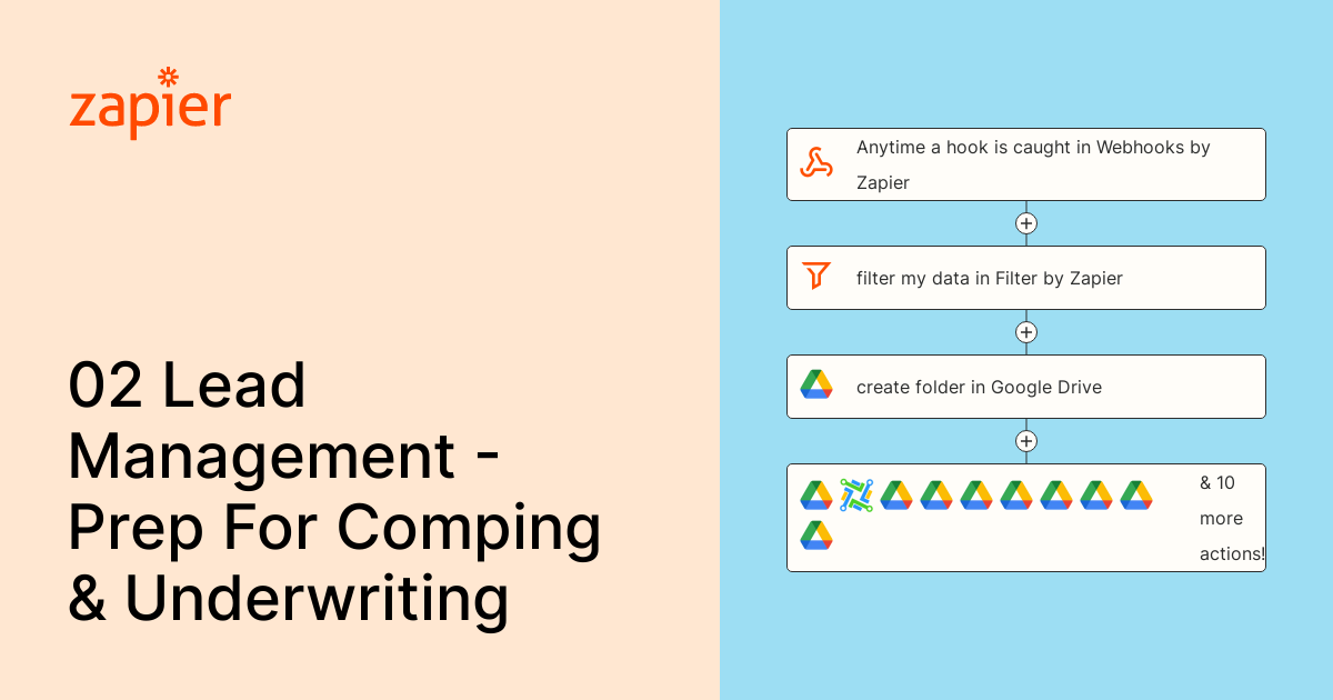 Anytime a hook is caught in Webhooks by Zapier, filter my data in Filter by Zapier, create ...