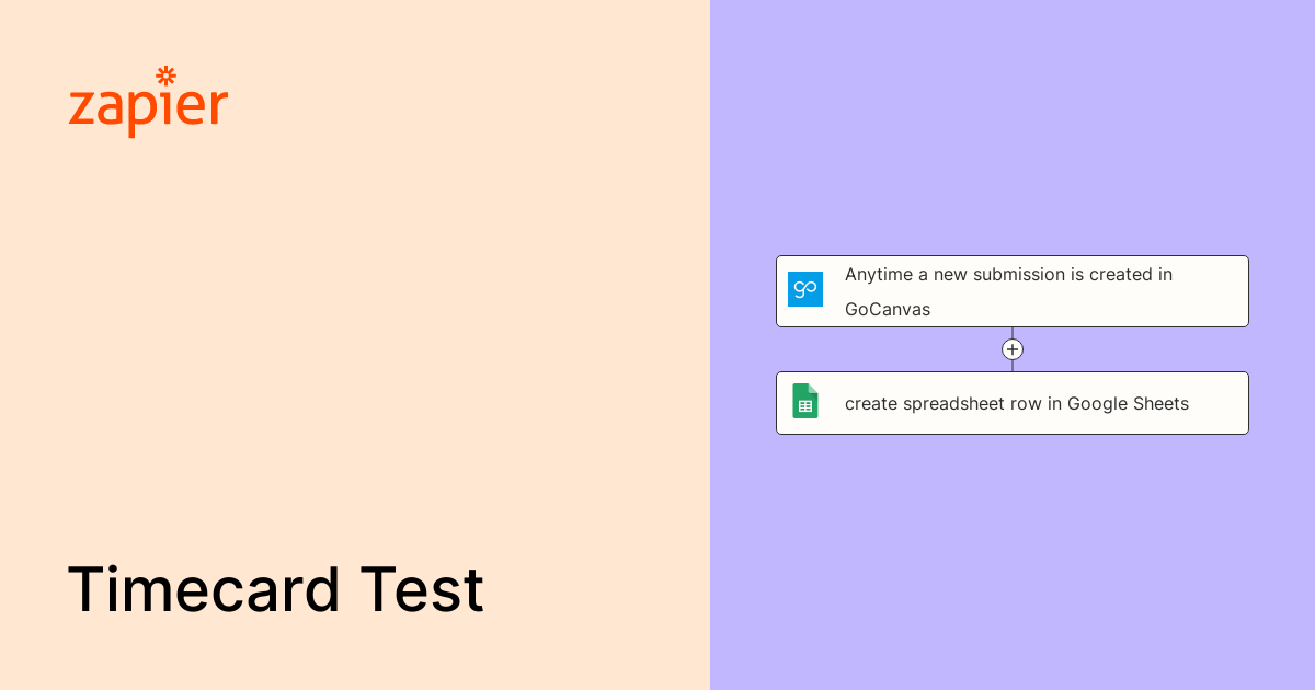 Anytime a new submission is created in GoCanvas, create spreadsheet row in Google Sheets. | Zapier