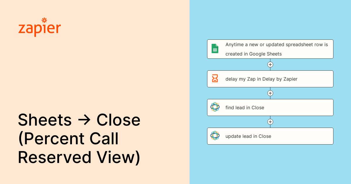 Anytime a new or updated spreadsheet row is created in Google Sheets, delay my Zap in Delay by ...