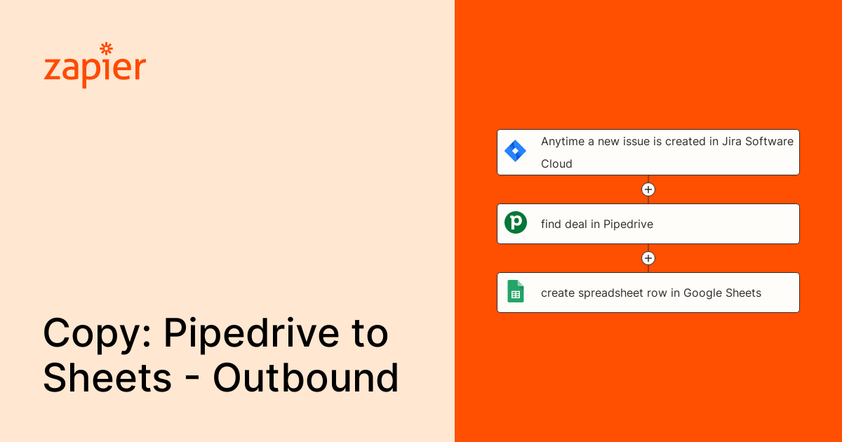 Anytime a new issue is created in Jira Software Cloud, find deal in Pipedrive and create ...