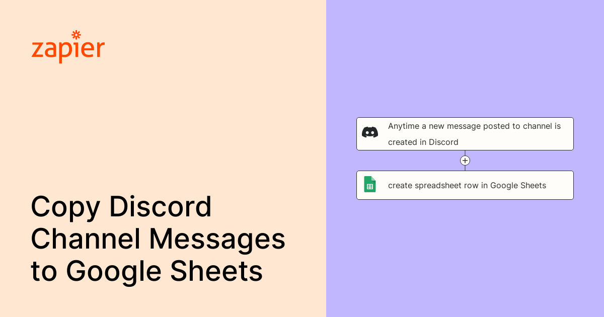 Anytime a new message posted to channel is created in Discord, create spreadsheet row in Google ...