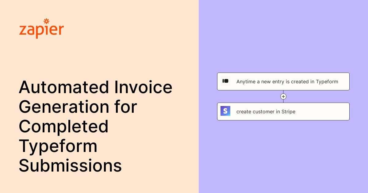 Anytime a new entry is created in Typeform, create customer in Stripe. | Zapier