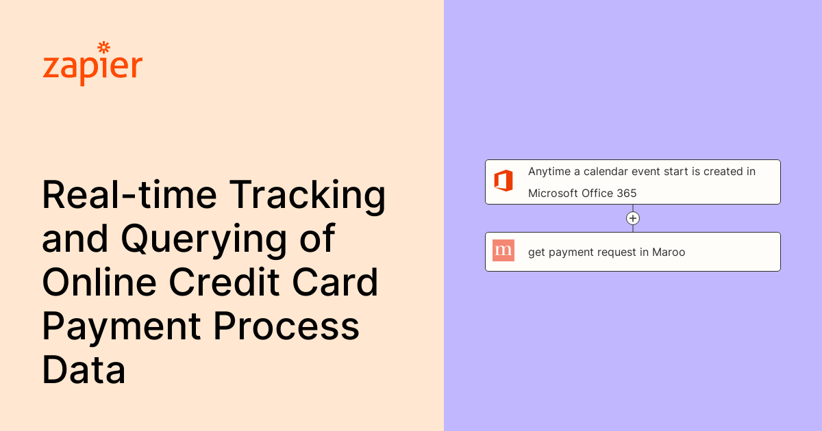Anytime a calendar event start is created in Microsoft Office 365, get payment request in Maroo ...