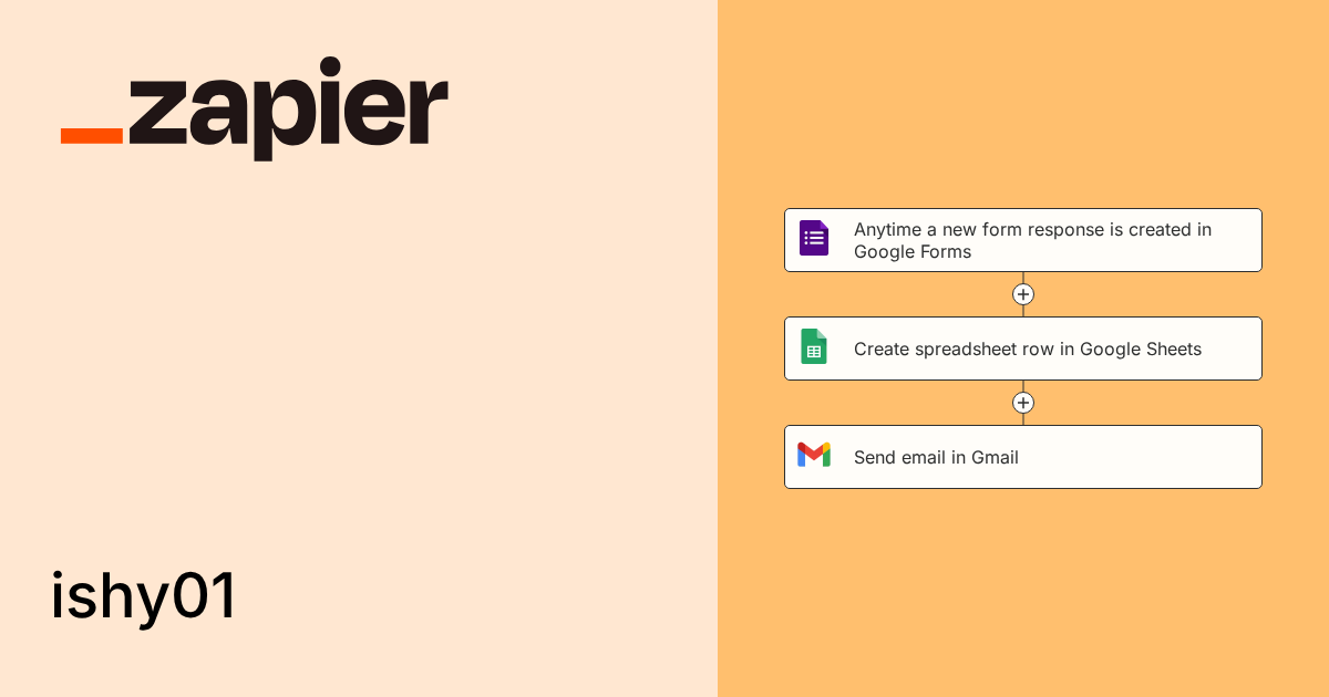 Anytime a new form response is created in Google Forms, create spreadsheet row in Google Sheets ...