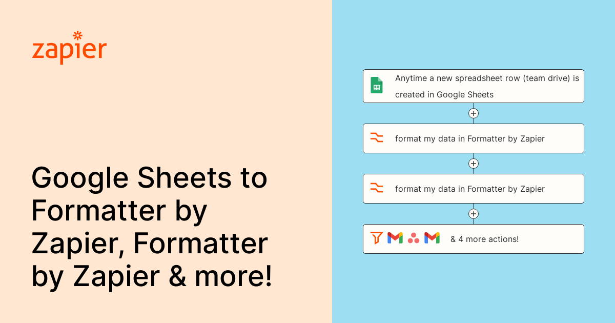 Anytime a new spreadsheet row (team drive) is created in Google Sheets, format my data in ...