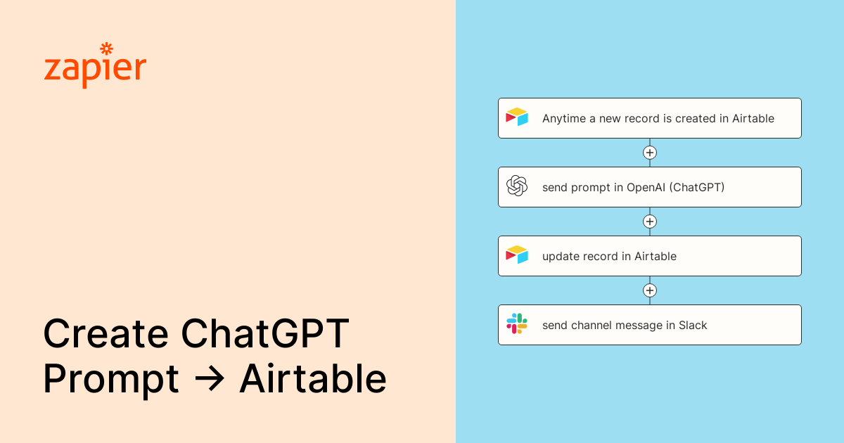 Anytime a new record is created in Airtable, send prompt in OpenAI (ChatGPT), update record in ...