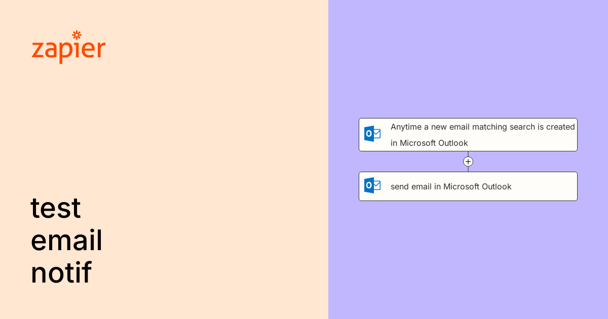 Anytime a new email matching search is created in Microsoft Outlook, send email in Microsoft ...