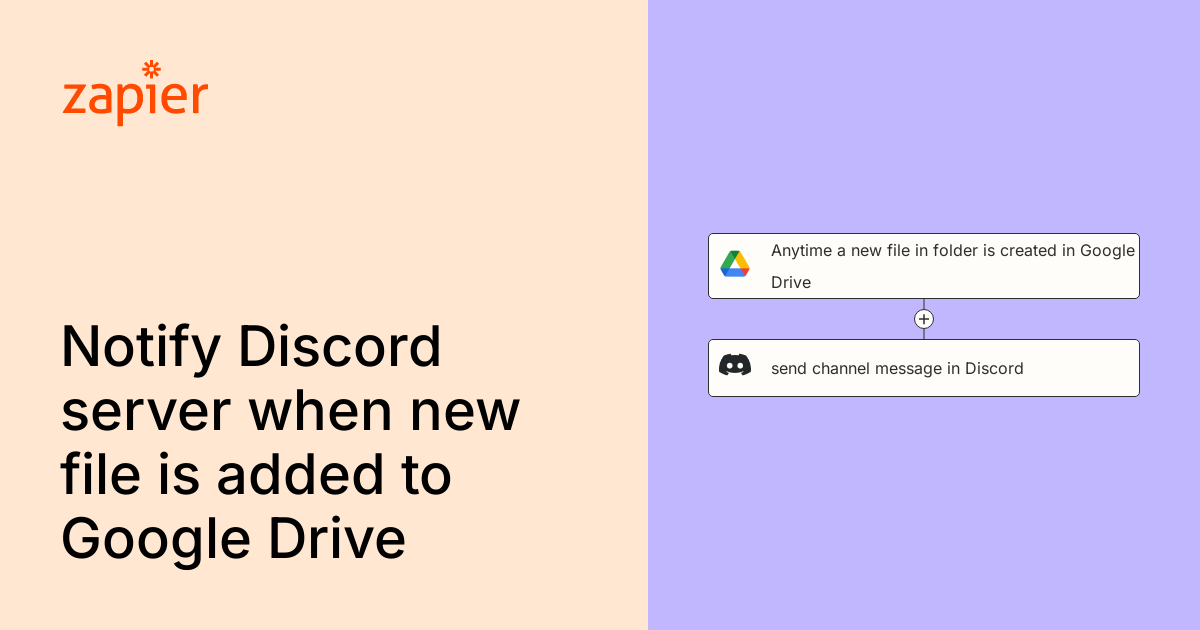 Anytime a new file in folder is created in Google Drive, send channel ...