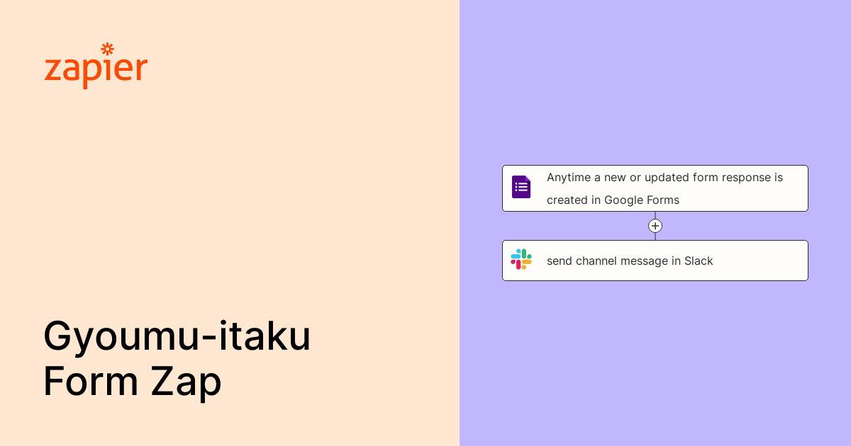 Anytime a new or updated form response is created in Google Forms, send channel message in Slack ...