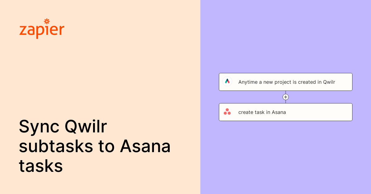 Anytime a new project is created in Qwilr, create task in Asana. | Zapier