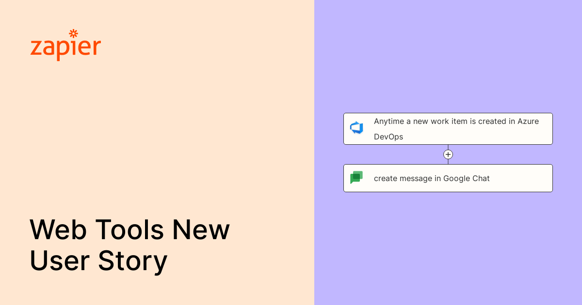 Anytime a new work item is created in Azure DevOps, create message in ...