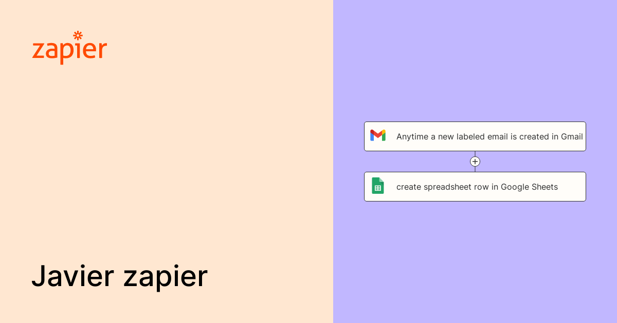 Anytime a new labeled email is created in Gmail, create spreadsheet row in Google Sheets. | Zapier