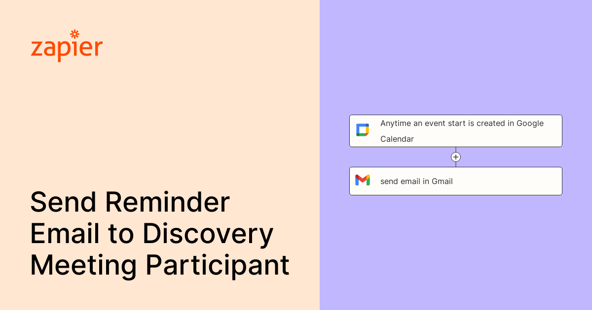 Anytime an event start is created in Google Calendar, send email in ...