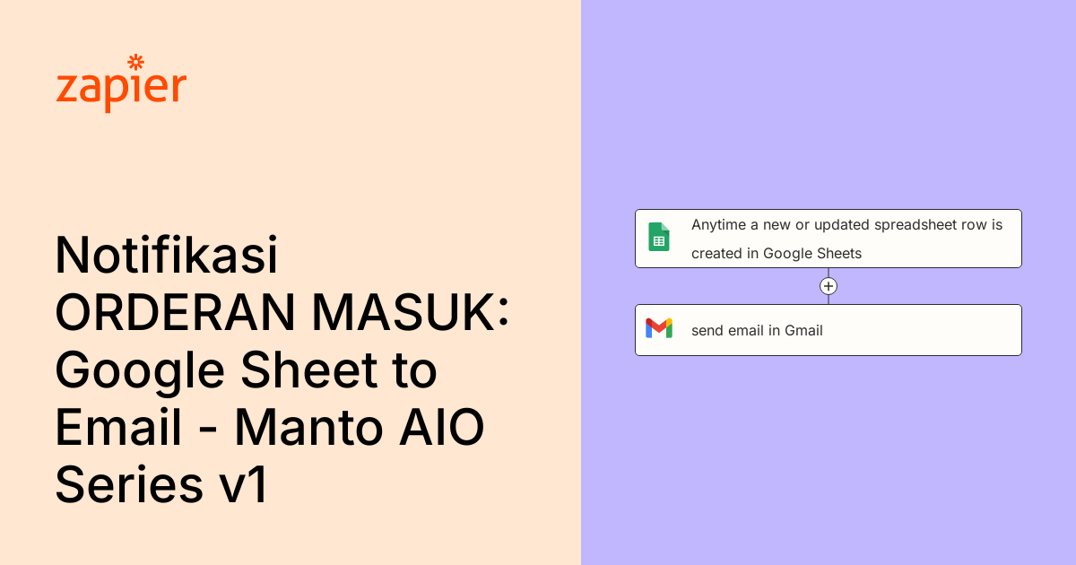 Anytime a new or updated spreadsheet row is created in Google Sheets, send email in Gmail. | Zapier