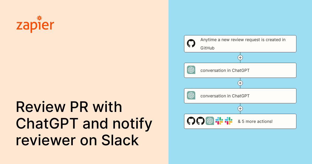 Anytime I have a new review request assigned to me in GitHub, summarise the PR with ChatGPT and ...