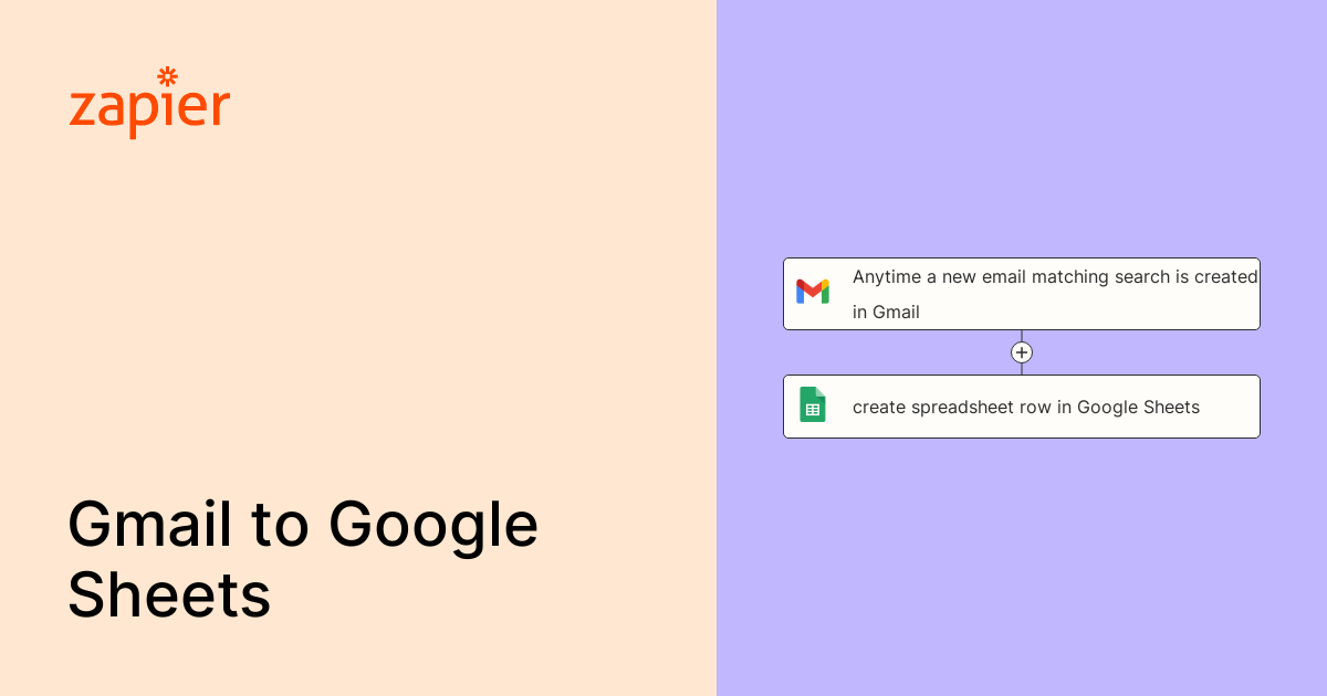 Anytime a new email matching search is created in Gmail, create a spreadsheet row in Google ...