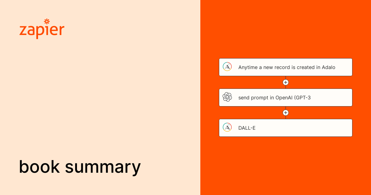Anytime a new record is created in Adalo, send prompt in OpenAI (GPT-3, DALL-E, Whisper) and ...