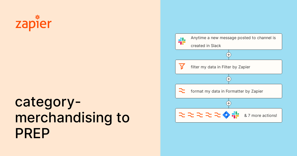 Anytime a new message posted to channel is created in Slack, filter my data in Filter by Zapier ...