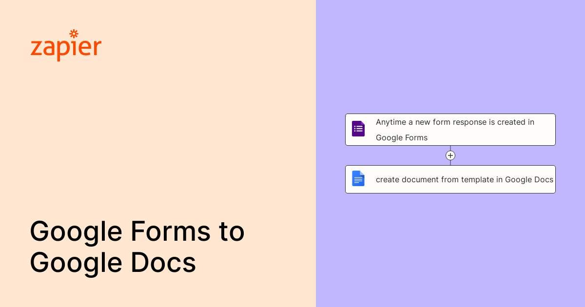 Anytime a new form response is created in Google Forms, create document from template in Google ...