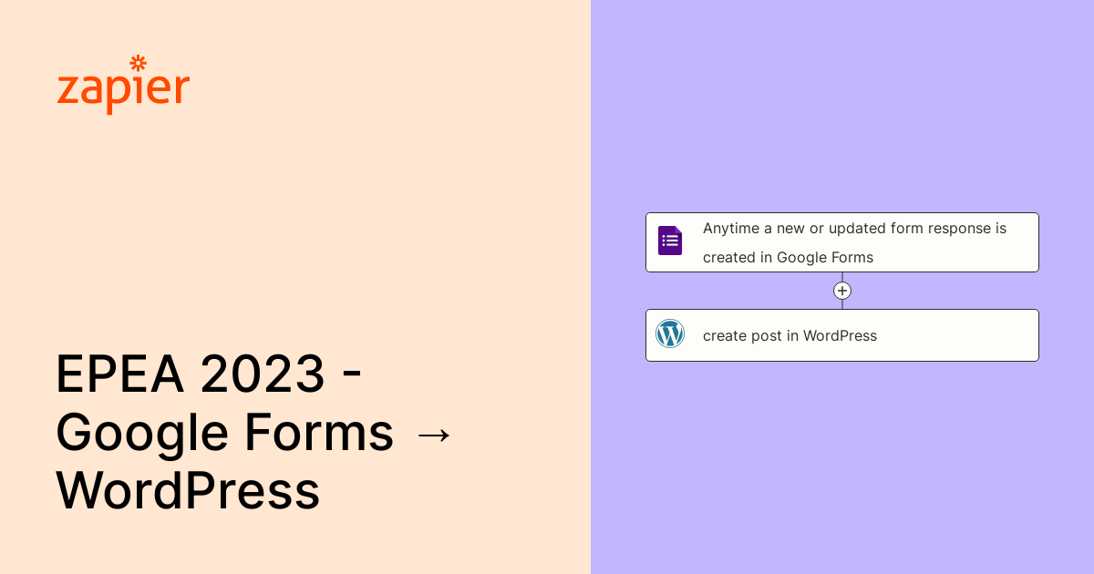Anytime a new or updated form response is created in Google Forms, create post in WordPress ...