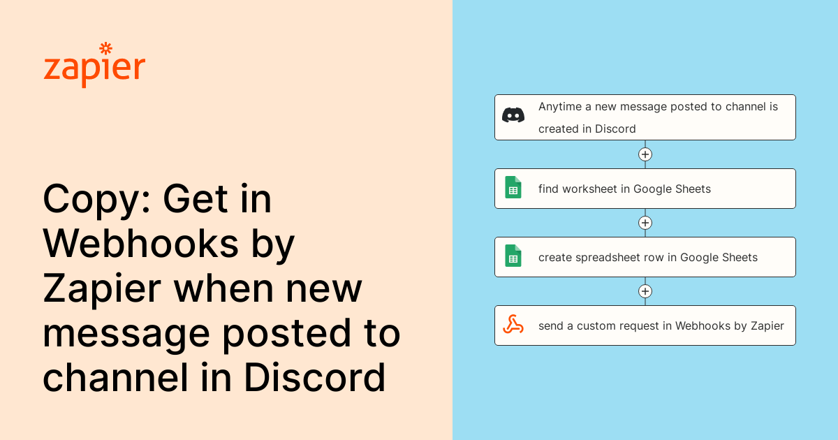 Anytime a new message posted to channel is created in Discord, find worksheet in Google Sheets ...