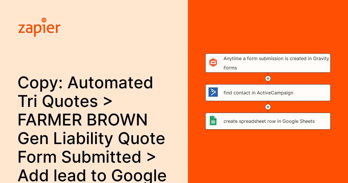 Anytime a form submission is created in Gravity Forms, find contact in ActiveCampaign and create ...