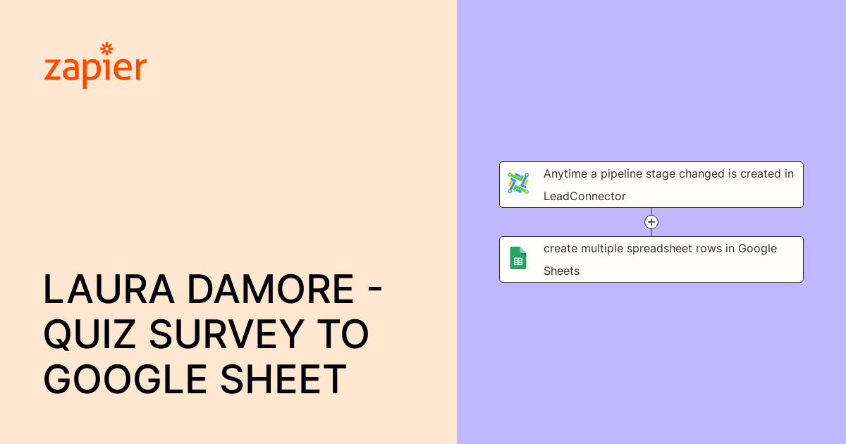 Anytime a pipeline stage changed is created in LeadConnector, create multiple spreadsheet rows ...