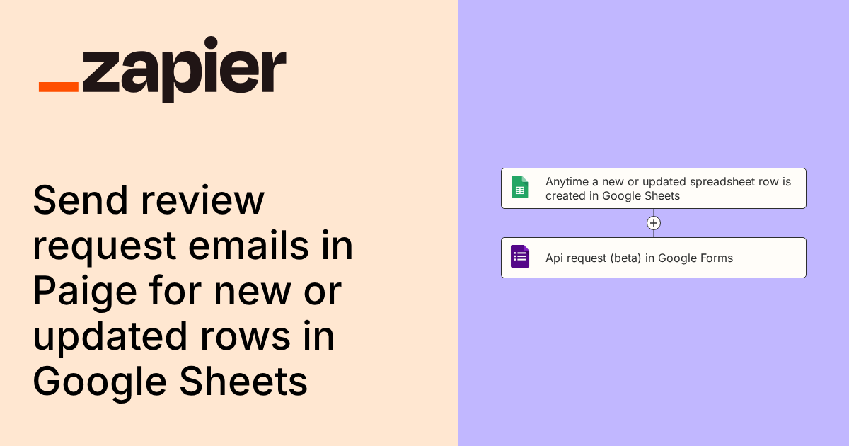 Anytime a new or updated spreadsheet row is created in Google Sheets, api request (beta) in ...