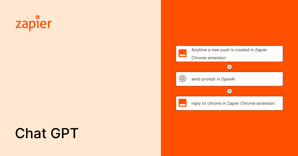 Anytime a new push is created in Zapier Chrome extension, send prompt in OpenAI and reply to ...