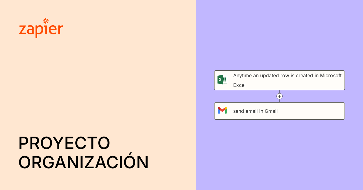 Anytime an updated row is created in Microsoft Excel, send email in Gmail. | Zapier