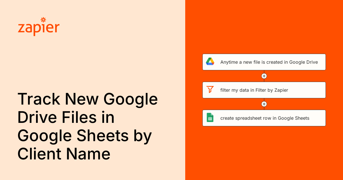 Anytime a new file is created in Google Drive, filter the data to check ...