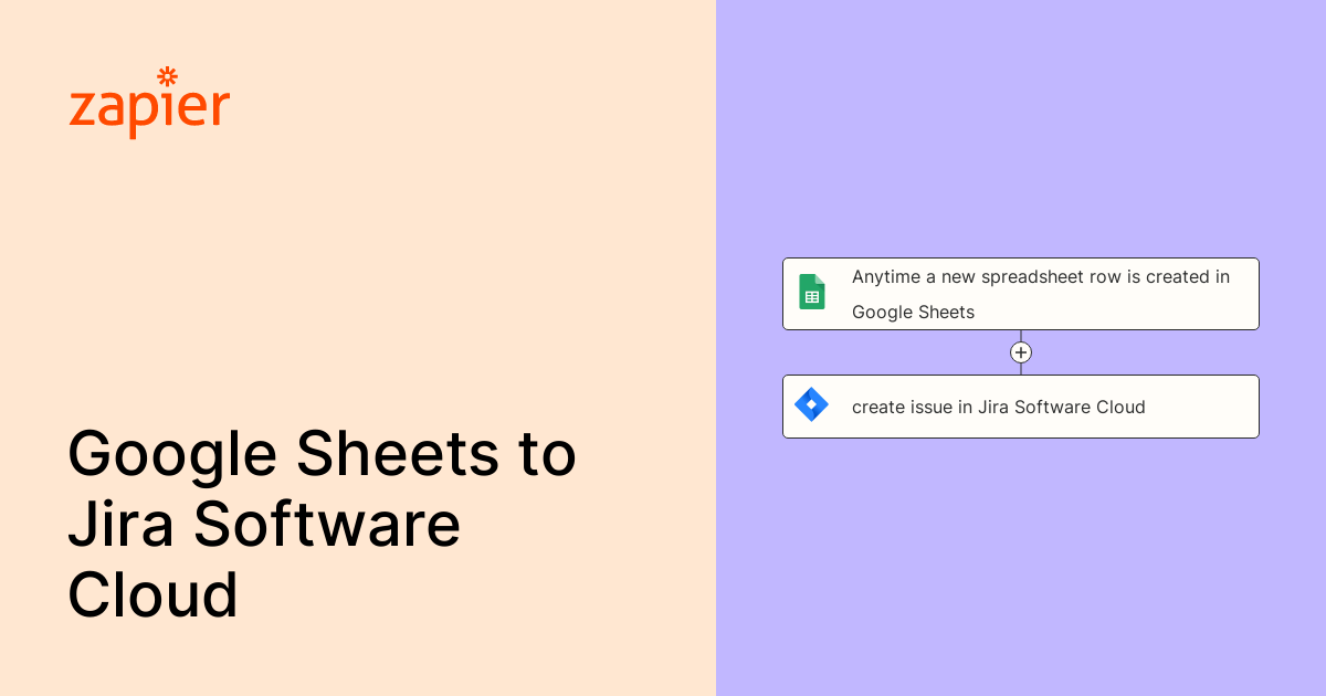 Anytime a new spreadsheet row is created in Google Sheets, create issue in Jira Software Cloud ...