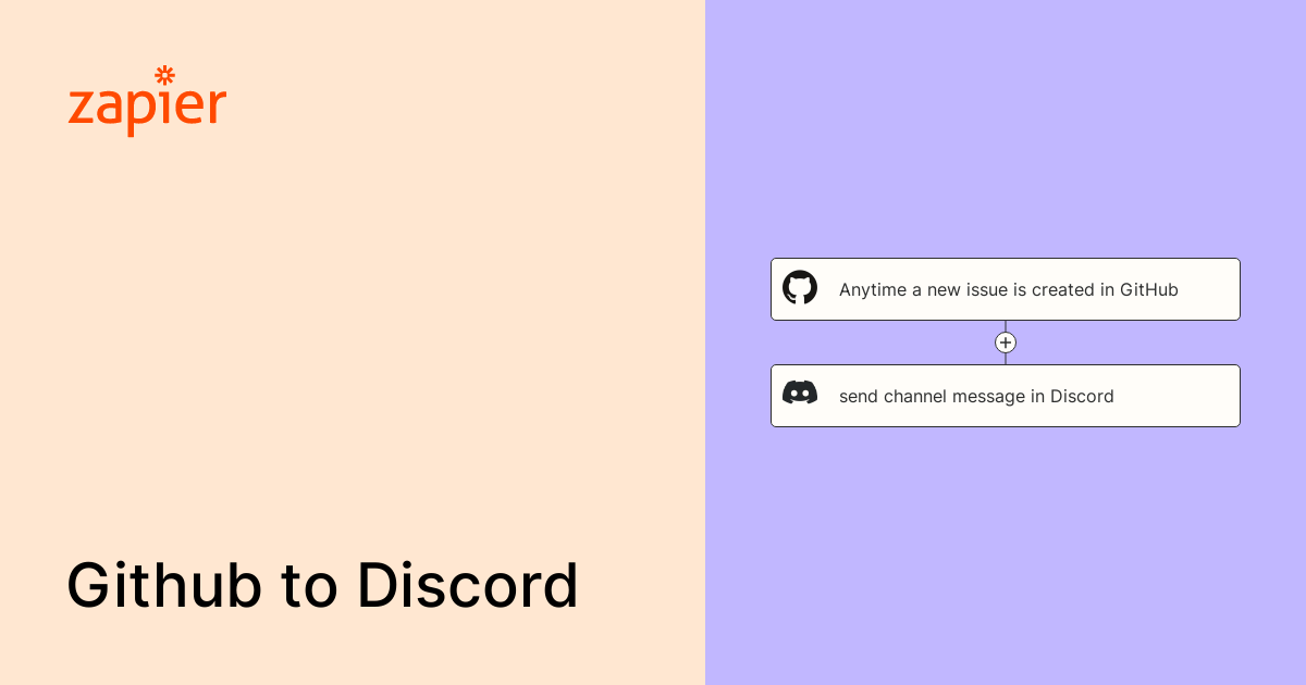 Anytime a new issue is created in GitHub, send channel message in Discord. | Zapier