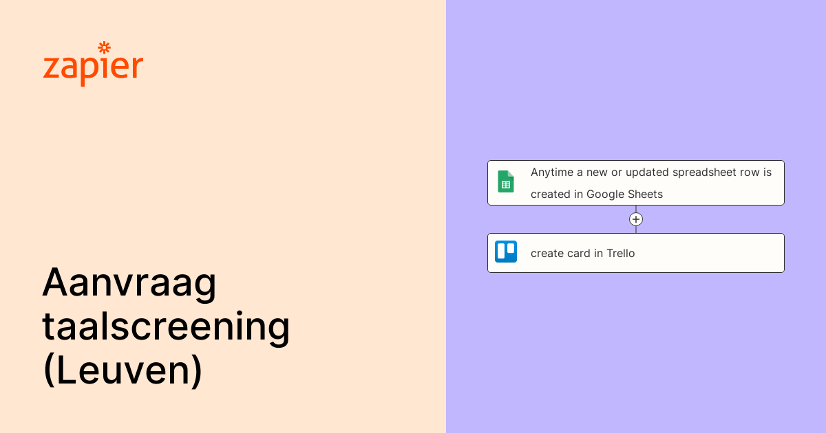 Anytime a new or updated spreadsheet row is created in Google Sheets, create card in Trello ...
