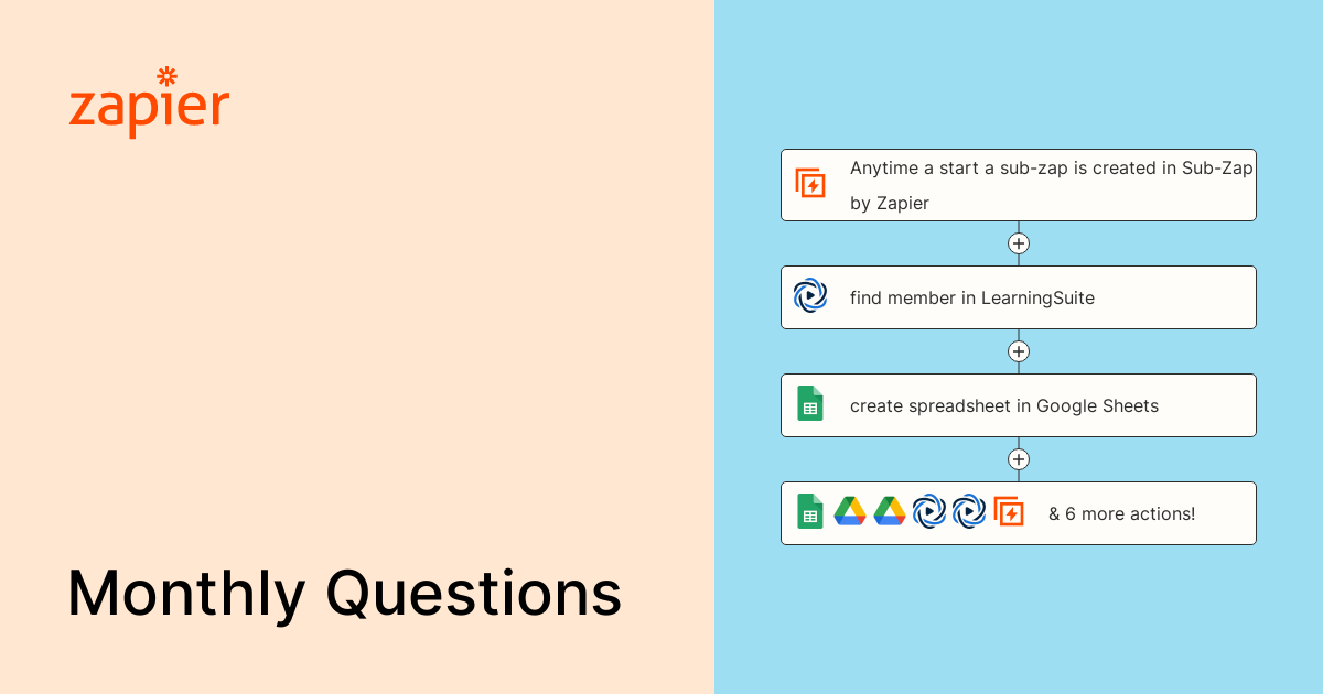 Creating a sheet from a template and publishing a chart | Zapier