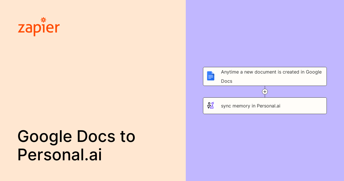 Anytime a new document is created in Google Docs, the document will be synced to your memory ...